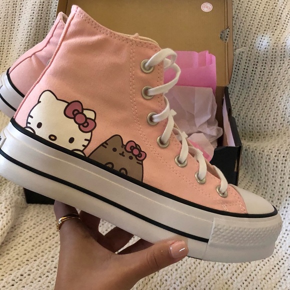 Converse | Shoes | Pink Platform Hello Kitty Converse | Poshmark